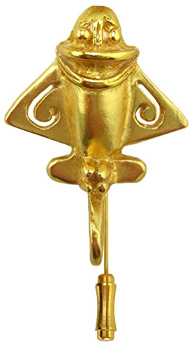Gold-Plated Pin Clasp Jet Brooch Inspired by Quimbaya-Tolima Culture ...
